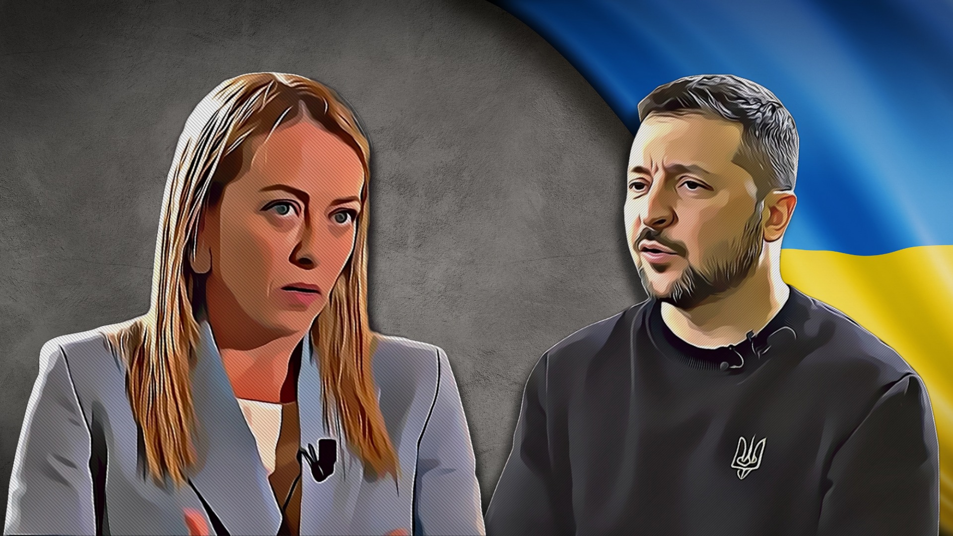 Ukraine, Meloni brings the "white flag" to Zelensky