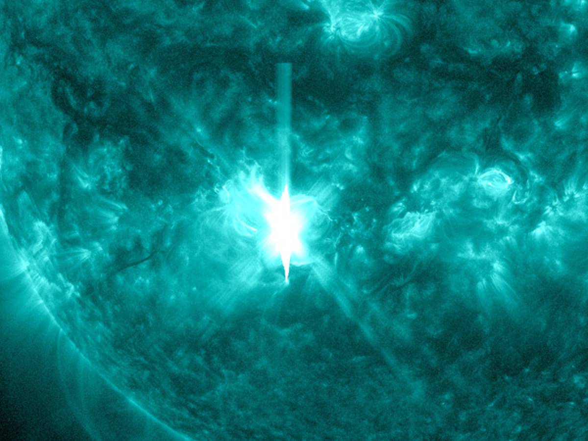 Superflare of the Sun: geomagnetic storm triggers on Earth
