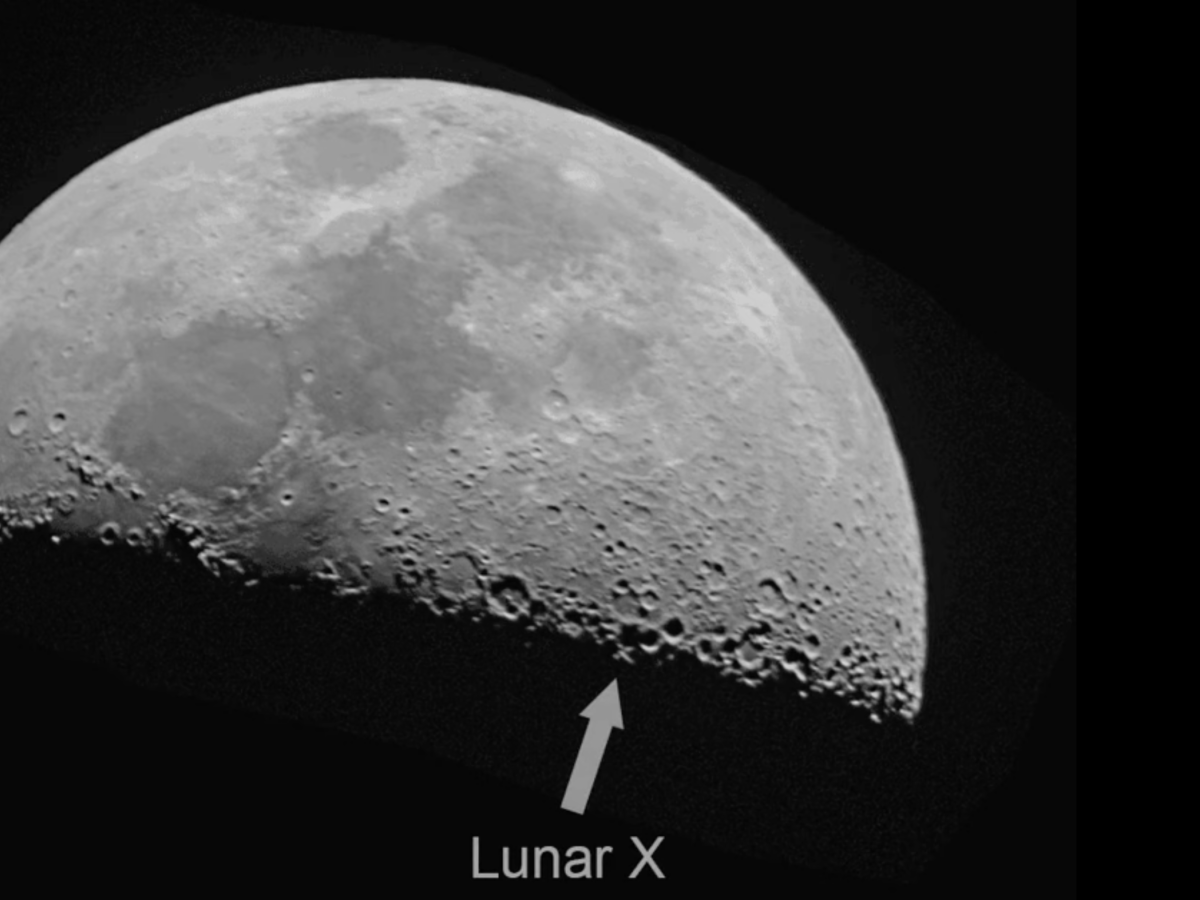 A "x" on the moon: that's what it is and when it will be visible
